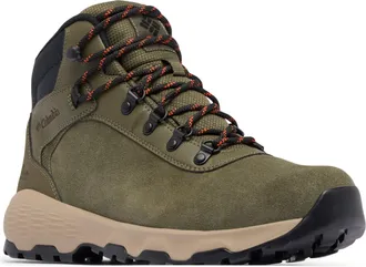 Columbia Newton Wanderschuhe, Wasserdichtes Wildleder, Gepolsterter Komfort, Griffige Außensohle, Nicht abfärbende Traktion, Stabile Plattform, Recycelte Mater