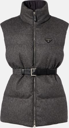 Prada Daunenweste aus Schurwolle