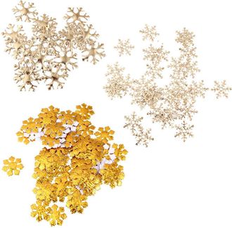 Angoily 500st&uuml;cke Schneeflocken Konfetti F&uuml;r Weihnachtsfeiern Und Hochzeitsdekoration Leicht Und Unbedenkliches Material F&uuml;r Verschiedene Anl&auml;sse