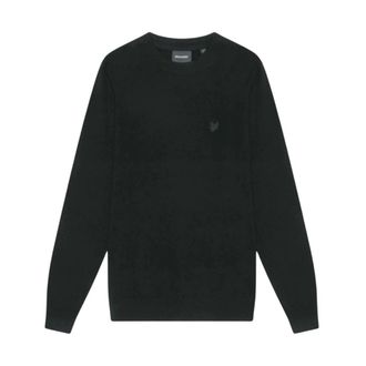 Lyle & Scott Rundhals-Strickwaren - - Knitwear - Herren - Schwarzk - XS