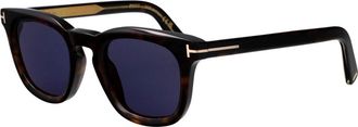 Tom Ford Homme, Accessoires, Bleu, Taille: 48 MM Icon Square Lunettes de soleil