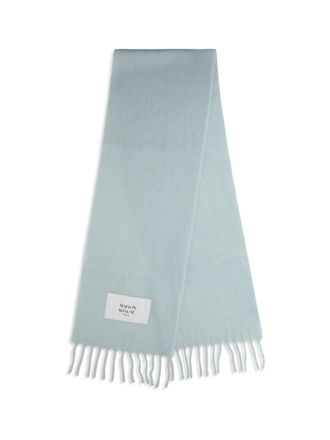 Maison Kitsun&eacute; Baby Alpaca Scarf - Green