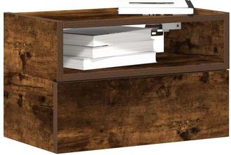 vidaXL Wand-Nachttische 2 Stk. R&auml;uchereiche 45x26x28,5 cm Vidaxl