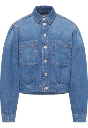Mustang Jeans Jeansjacke Style Marietta Cropped mit Kentkragen