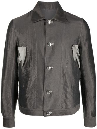 Sulvam chemise boutonnée à manches longues - Gris