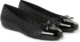 Geox Annytah B Leder Ballerinas - Schwarz