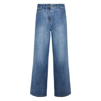 Elena Miro Femme, Jeans, Bleu, Taille: 40 FR Jean en denim cinq poches