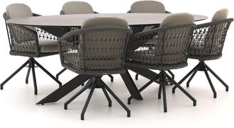 Manifesto Furniture Manifesto Tolmezzo/Furato 240 cm Gartenm&ouml;bel-Set 7-teilig drehbar