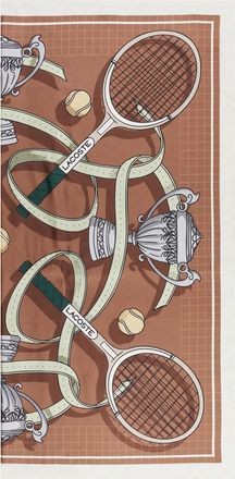 Lacoste Seidentuch braun