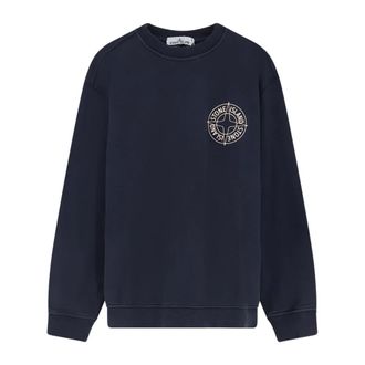 Stone Island Homme, Sweatshirts et sweats &agrave; capuche, Bleu, Taille: S Pull ras du cou