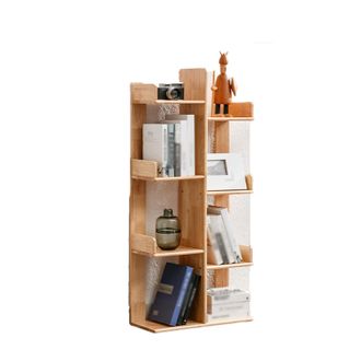 Generic 3-5-stufiges Baum-B&uuml;cherregal, vertikales B&uuml;cherregal, schmales, mehrschichtiges Design spart Platz, for Aufbewahren von B&uuml;chern, CDs und Zeitschrifte