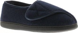 Dr Keller Pantoufles pour homme, coupe large, confortables et confortables, à enfiler, fermeture tactile, doublure en fourrure, semelle intérieure rembourrée, c