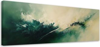 Feeby Leinwand Bilder - Bild Wohnzimmer - Industrielle Abstraktion - 150x50 1tlg - Deko Schlafzimmer Gro&szlig; - Dekoration Canvas - Gem&auml;lde - Modern Wandbilder 