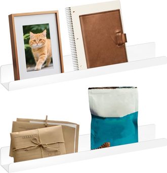 Generic Magnetisches | magnetischer Buchständer für Klassenzimmer | Bücherregal aus Acryl für Whiteboards