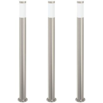 vidaXL Pollerleuchten 3er 110 cm Edelstahl IP44 vidaXL