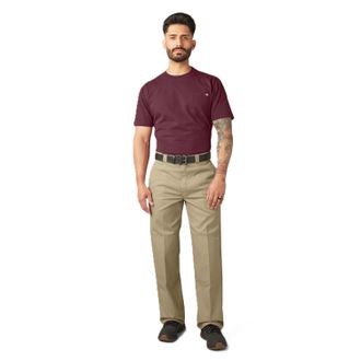 Dickies Herren Arbeitshose mit Doppelknie, Lockere Passform L&auml;ssige Business-Hose, Khaki, 50W / 32L