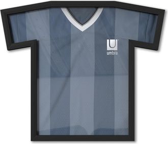 Umbra T-Frame Trikotrahmen - Bilderrahmen f&uuml;r T-Shirts und Fu&szlig;balltrikots f&uuml;r Erwachsene bis Gr&ouml;&szlig;e XL, Mittel, Schwarz