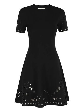 Ulla Johnson robe évasée Fania à découpes - Noir