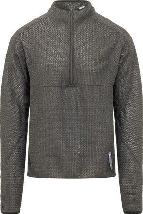 SATISFY Satisfy - FuzzFleece AD Half-Zip - Homme - Sport - Gris - Taille: XL