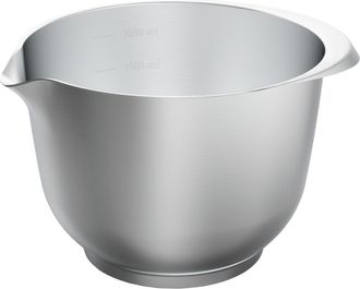 RBV BIRKMANN Birkmann, Premium Baking R&uuml;hr- und Serviersch&uuml;ssel, Matt, 2,0 Liter, 13,1 x 22 cm, Edelstahl, mit Skalierung und Anti-Rutsch-Ring, 708587