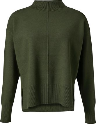 Comma Pullover mit seitlich geschlitztem Saum