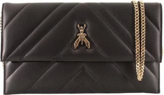 Patrizia Pepe Femme, Sacs, Noir, Taille: ONE Size Fly Quilted Shoulder Bag