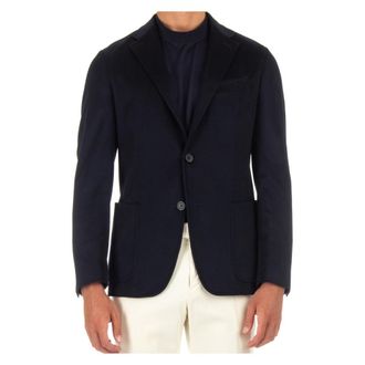 Ermenegildo Zegna Blaue Kaschmirjacke mit Taschen - - Jackets - Herren - Blau - L