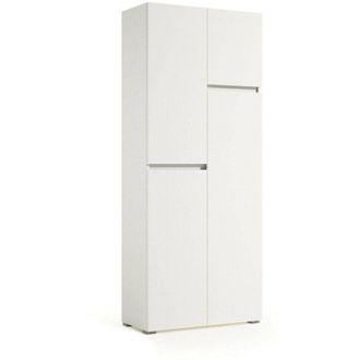 Dmora Gro&szlig;er Mehrzweckschrank Camelia, Mehrzweckschrank mit 4 T&uuml;ren, Schuhschrank, platzsparender Kleiderschrank, 100 % Made in Italy, 80 x 37 x 195 cm