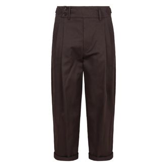 Dolce & Gabbana Baumwoll-Twill-Hose - - Trousers - Herren - Braun - L