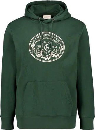 GANT Herren Pullover gr&uuml;n Baumwolle unifarben