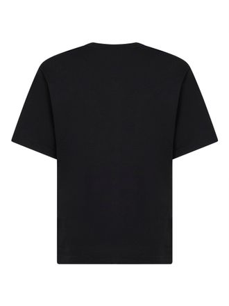 Dolce & Gabbana Mens Black Jersey Logo T-Shirt Cotton T-Shirts And Polos