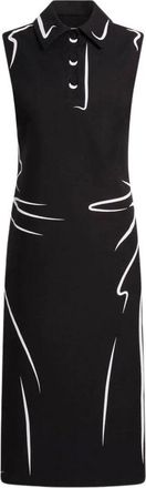 Moschino Femme, Robes, Noir, Taille: 36 FR Printed Heavy Cotton Dress
