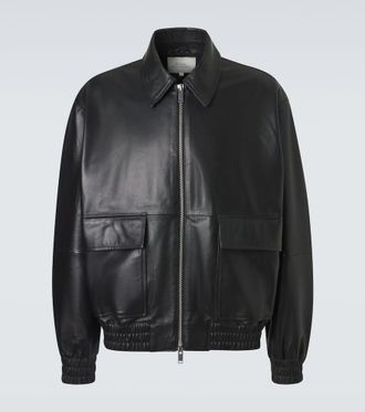 STUDIO NICHOLSON Veste blouson Piston en cuir