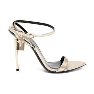 Tom Ford Femme, Chaussures, Jaune, Taille: 41 EU Sandale Nude Pointue &agrave; Cadenas