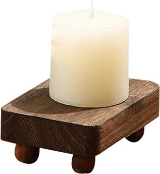 Generic Ausstellungsregal - 10 x 7 x 4,3 cm, stapelbares Organizer-Regal, rustikaler Holzständer, dekorative Arbeitsplatte aus Holz, Aufbewahrung für Parfüm, 