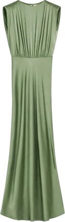 Semicouture Femme, Robes, Vert, Taille: 38 FR Casilda Draped Maxi Dress