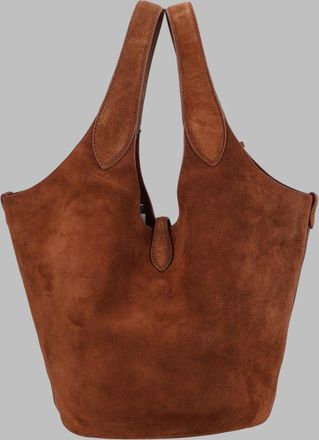 Polo Ralph Lauren Womens Handbag Play Suede Brown Leather Handbags Hand Bags