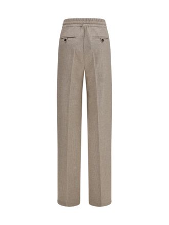 Kiton Womens Cashmere Drawstring Pants Taupe (capra Hircus) Trousers
