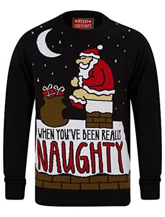 Tokyo Laundry Pull de No&euml;l pour homme Inscription Merry Christmas - Noir - XX-Large