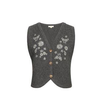 Louise Misha Gilet sans manche brod&eacute; en laine