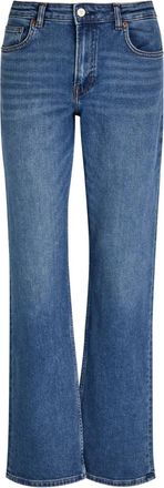 Reformation Elton belt loops straight-leg jeans - Blau