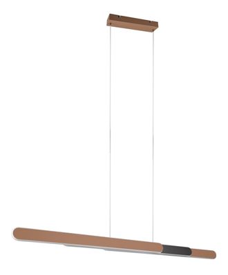 Trio Leuchten LED Pendelleuchte Helios 343310365, Metall Coffee, inkl. 48 Watt LED, Touch Dimmer, Lichtfarbe einstellbar