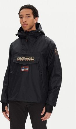 Napapijri Anorak Rainforest Next Sum NP0A4ILW Schwarz Loose Fit