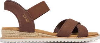 Skechers Sandalen Skechers BOBS Desert Kiss - Golden Lily 114418/CHOC Braun