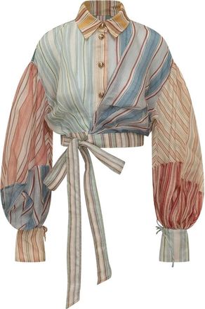 Zimmermann Femme, Blouses et Chemises, Multicolore, Taille: 38 FR Rebellion Striped Blouse