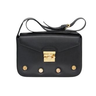 Ferragamo Sac bandouli&egrave;re Pre-owned Icon studs - Femme - Pre-owned - Noir - Taille: ONE Size
