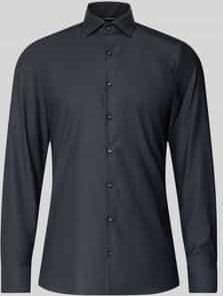 Olymp Level 5 Slim Fit Businesshemd aus Baumwolle mit Kentkragen