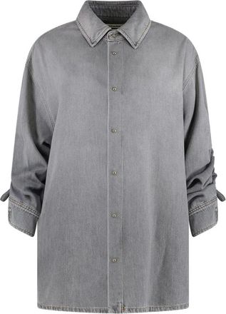 Darkpark Darkpark, Femme, Blouses et Chemises, Gris, Taille: 40 FR Chemise en jean oversize