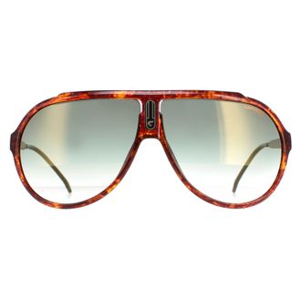 Carrera Aviateur Unisexe Havana Green Gradient avec Gold Mirror Endurance 65 / N