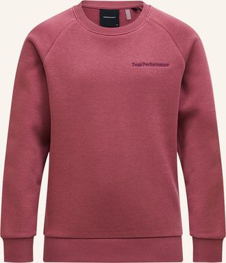 Peak Performance Jr Original Small Logo Crew Sweatshirtpullover rot